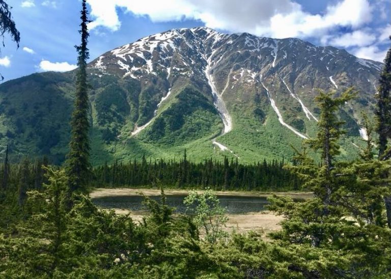 Biking Johnson Pass Trail in Alaska