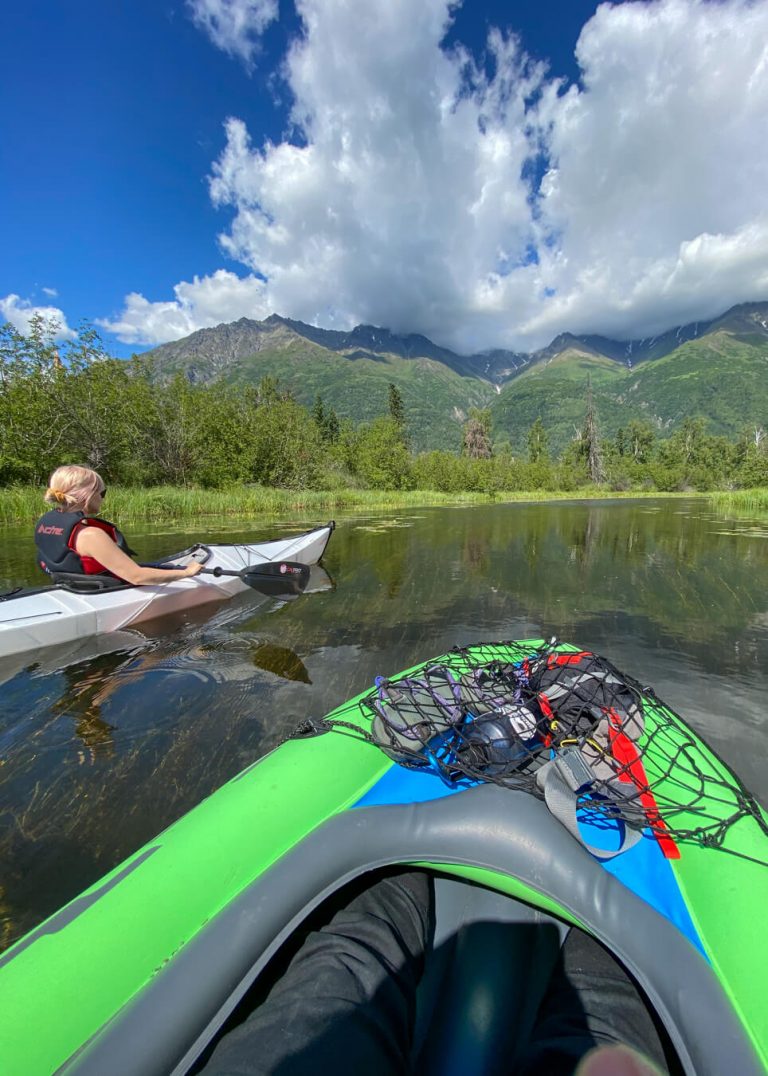 Kayaking Jim Lake to Knik River